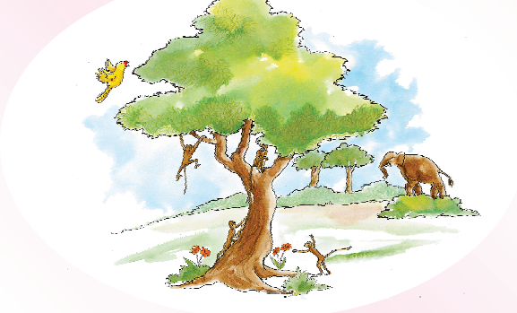 Ncert Book Class 2 English Raindrops The Monkey And The Elephant